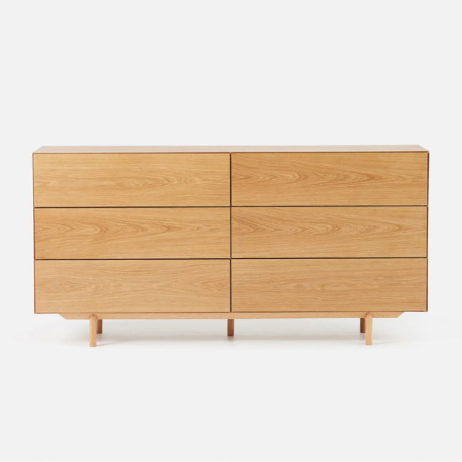 Buy Compound 6 Drawer Chest - Oak by Citta online - RJ Living