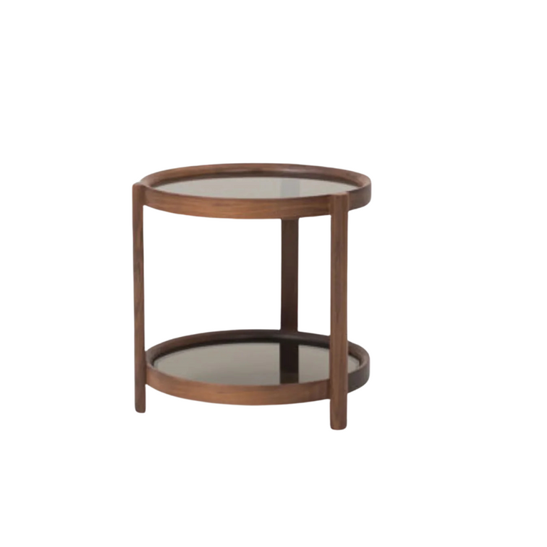 Buy Column Side Table - Walnut by Citta online - RJ Living