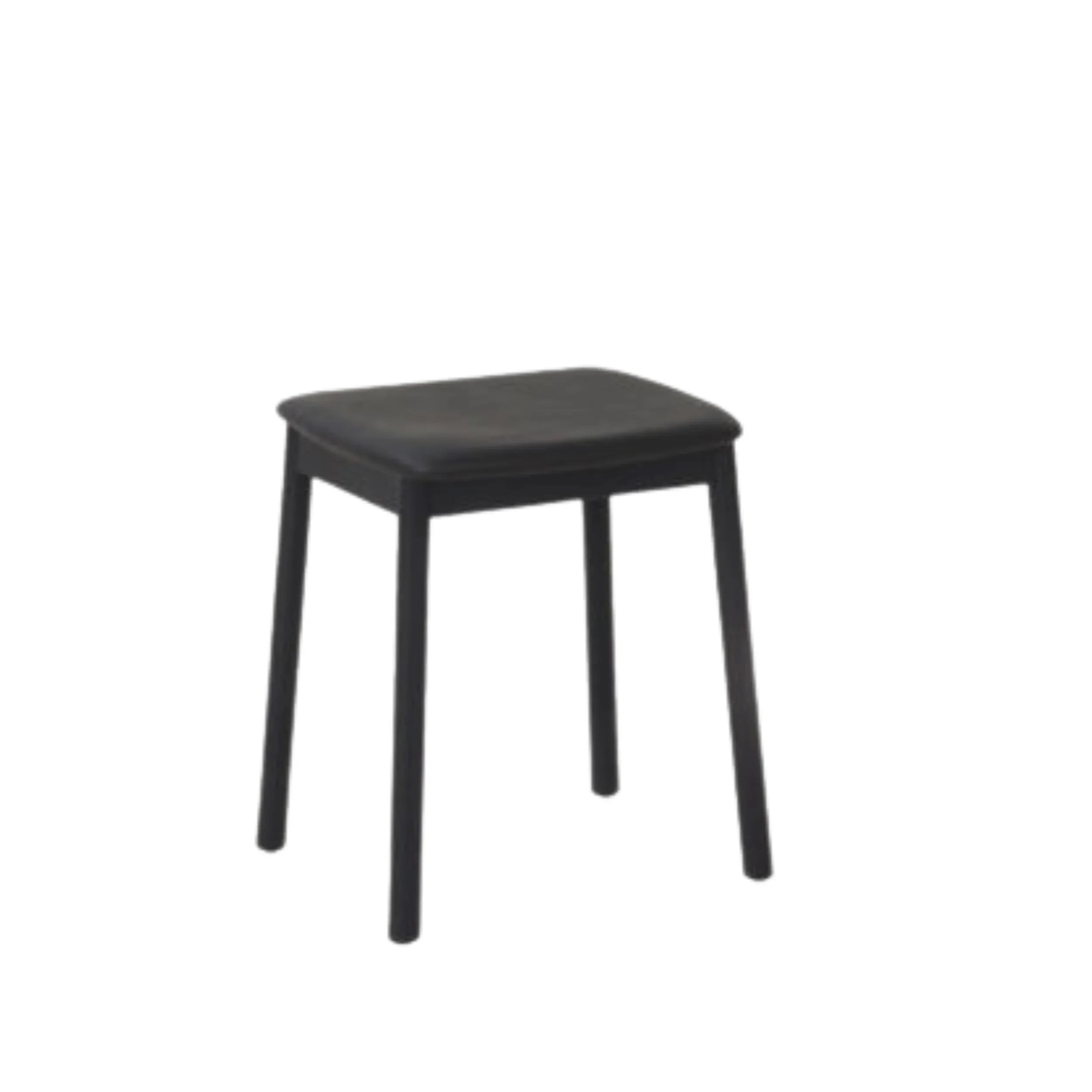 Buy Radial Stool Low - Leather/Black by Citta online - RJ Living
