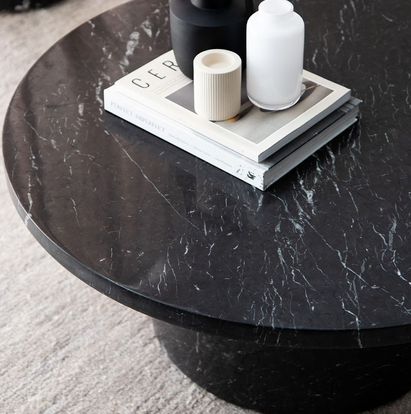 Buy Curve Marble Coffee Table - Earth Marble by RJ Living online - RJ ...