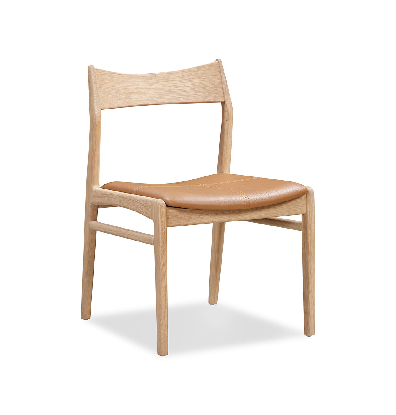 Buy Eclipse Dining Chair - Oak / Tan Leather by RJ Living online - RJ ...