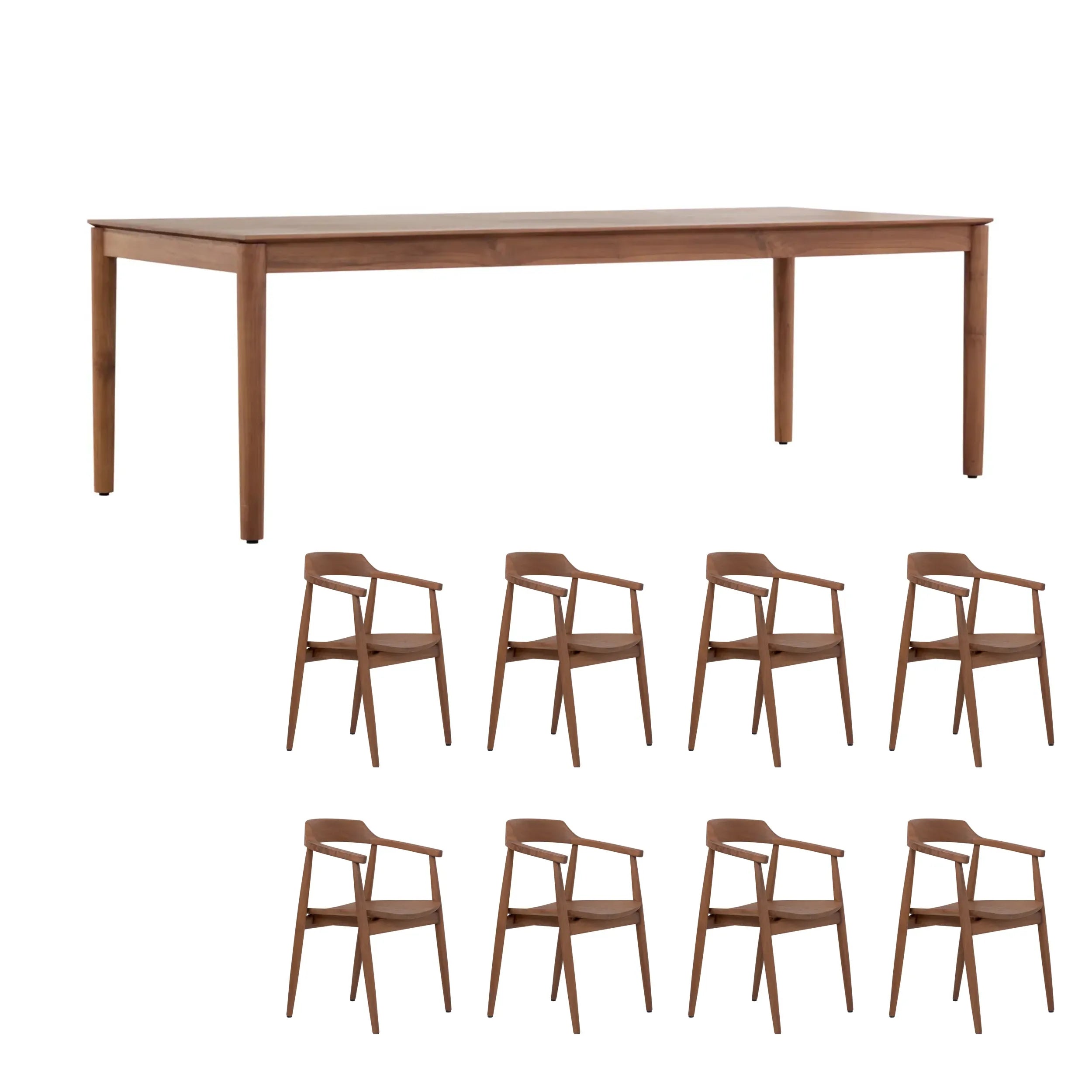 Buy Gather Dining Package - 240cm / Teak by RJ Living online - RJ Living