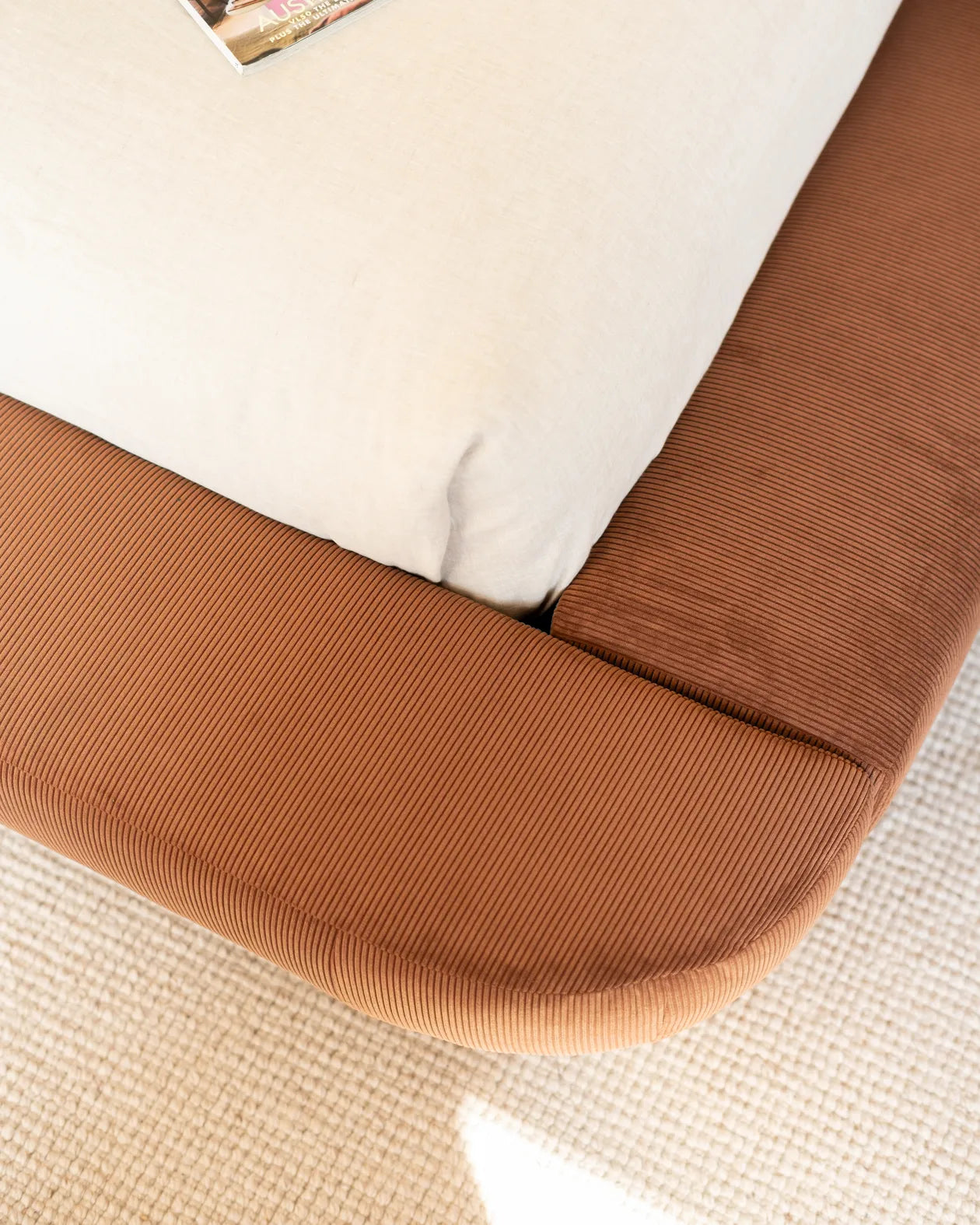 Buy Floss Queen Bed - Corduroy Cocoa by RJ Living online - RJ Living