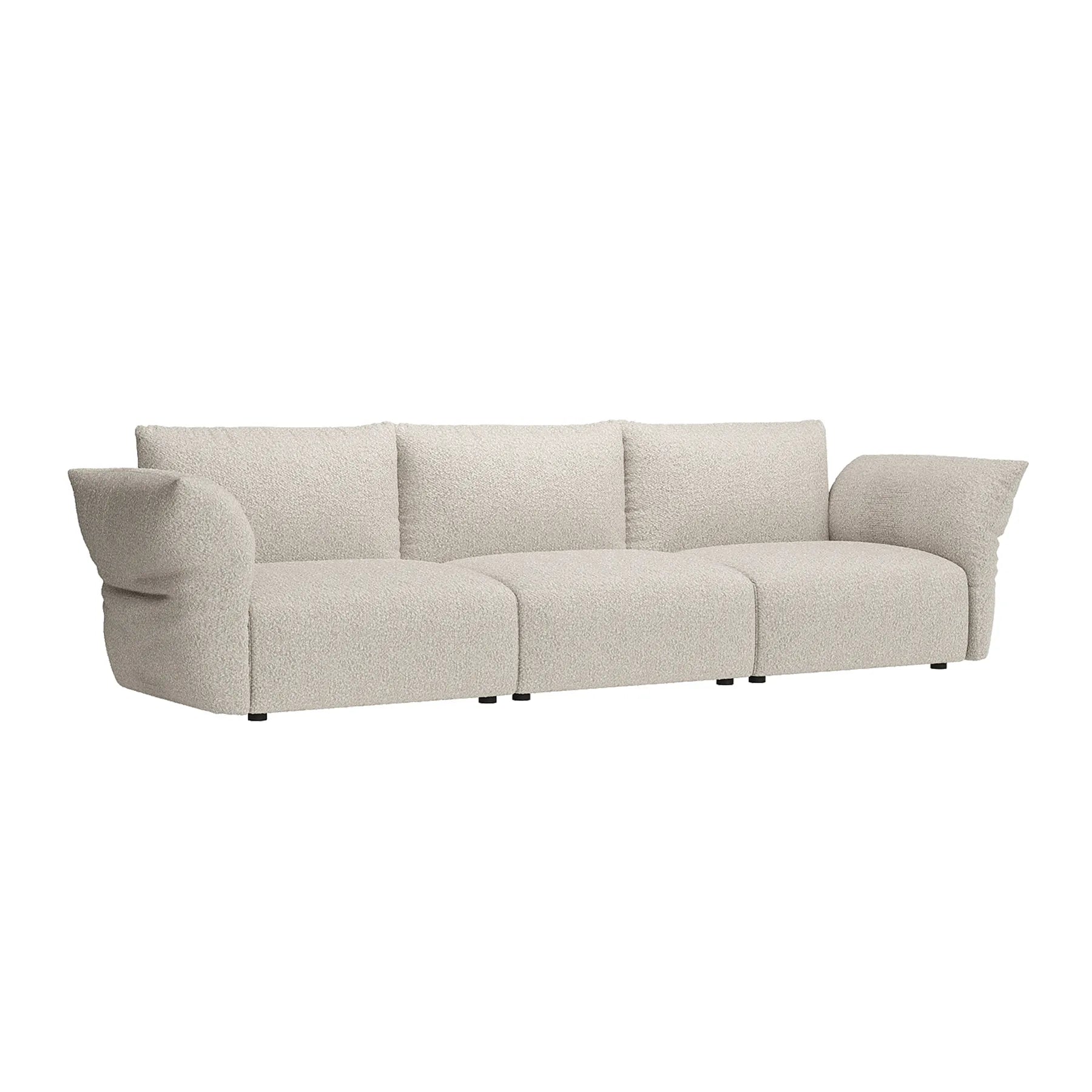 Buy Puff 4 Seater Sofa - Maya Cream Boucle by Grado online - RJ Living