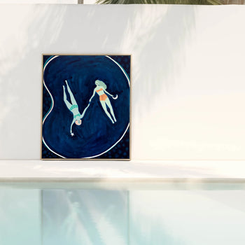 Buy Adonis Canvas Print 100cm x 114cm Oak Frame by Studio Elwood online ...