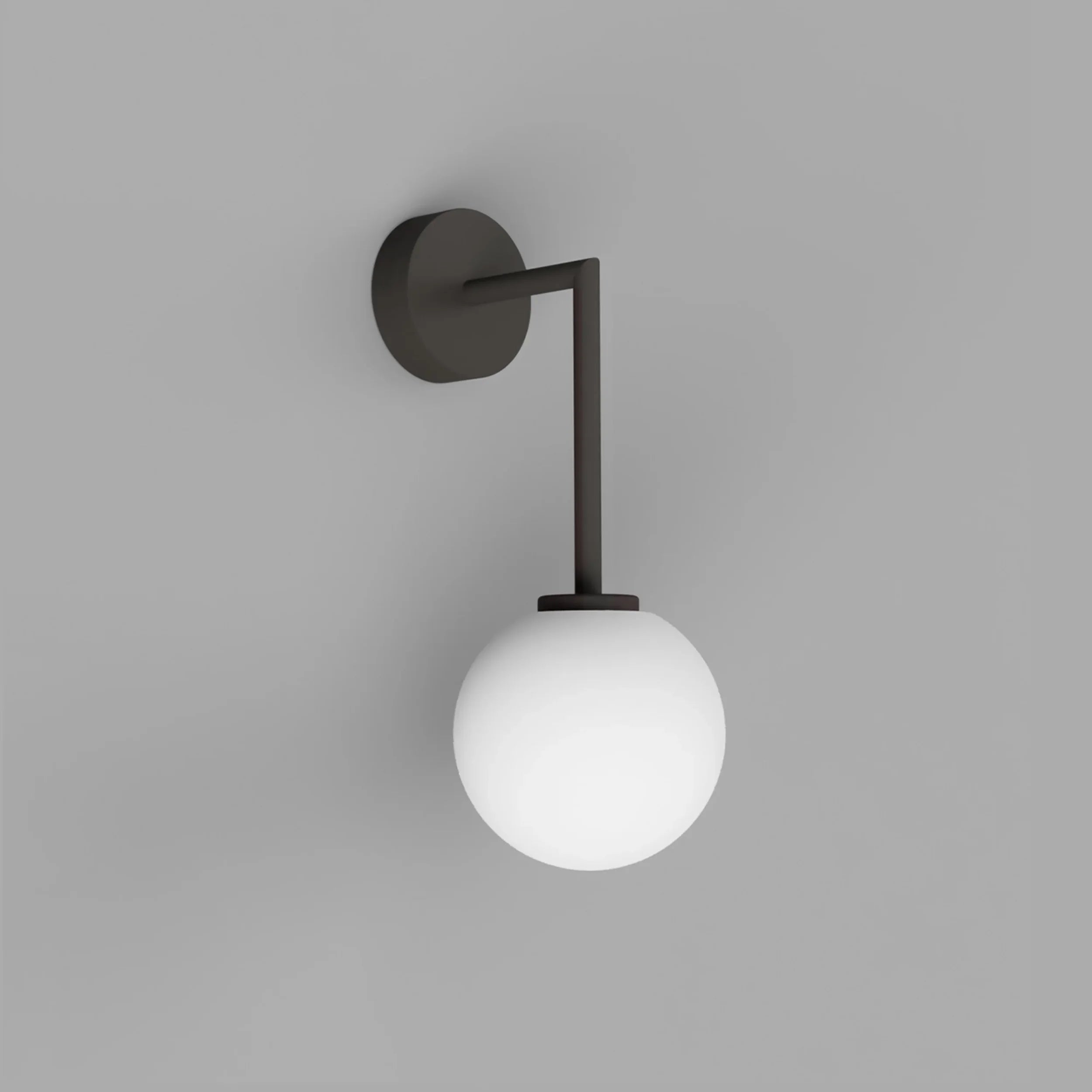 Buy Orb Long Arm Wall Light Medium - Dark Bronze by Lighting Republic ...