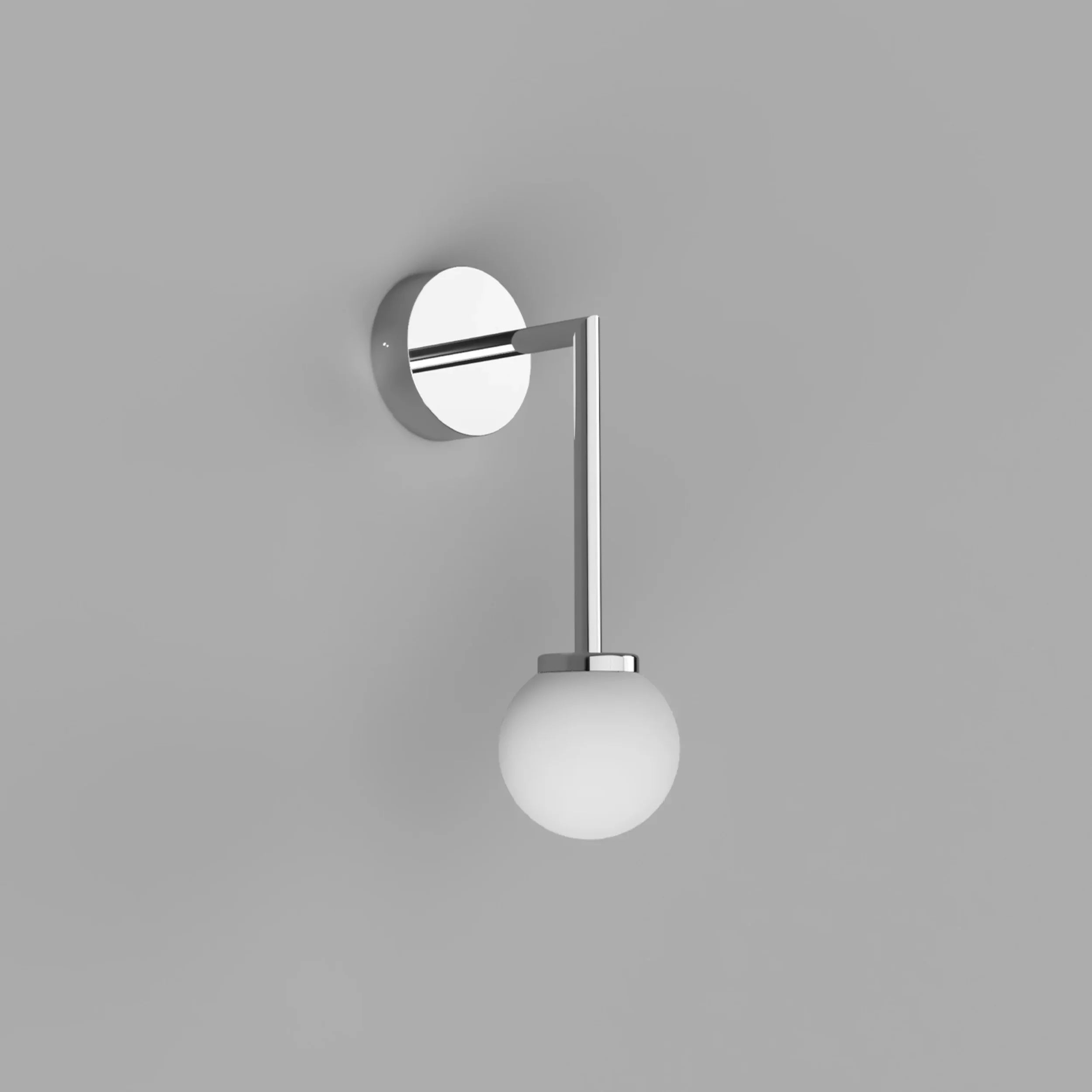 Buy Orb Long Arm Wall Light Small - Chrome by Lighting Republic online ...