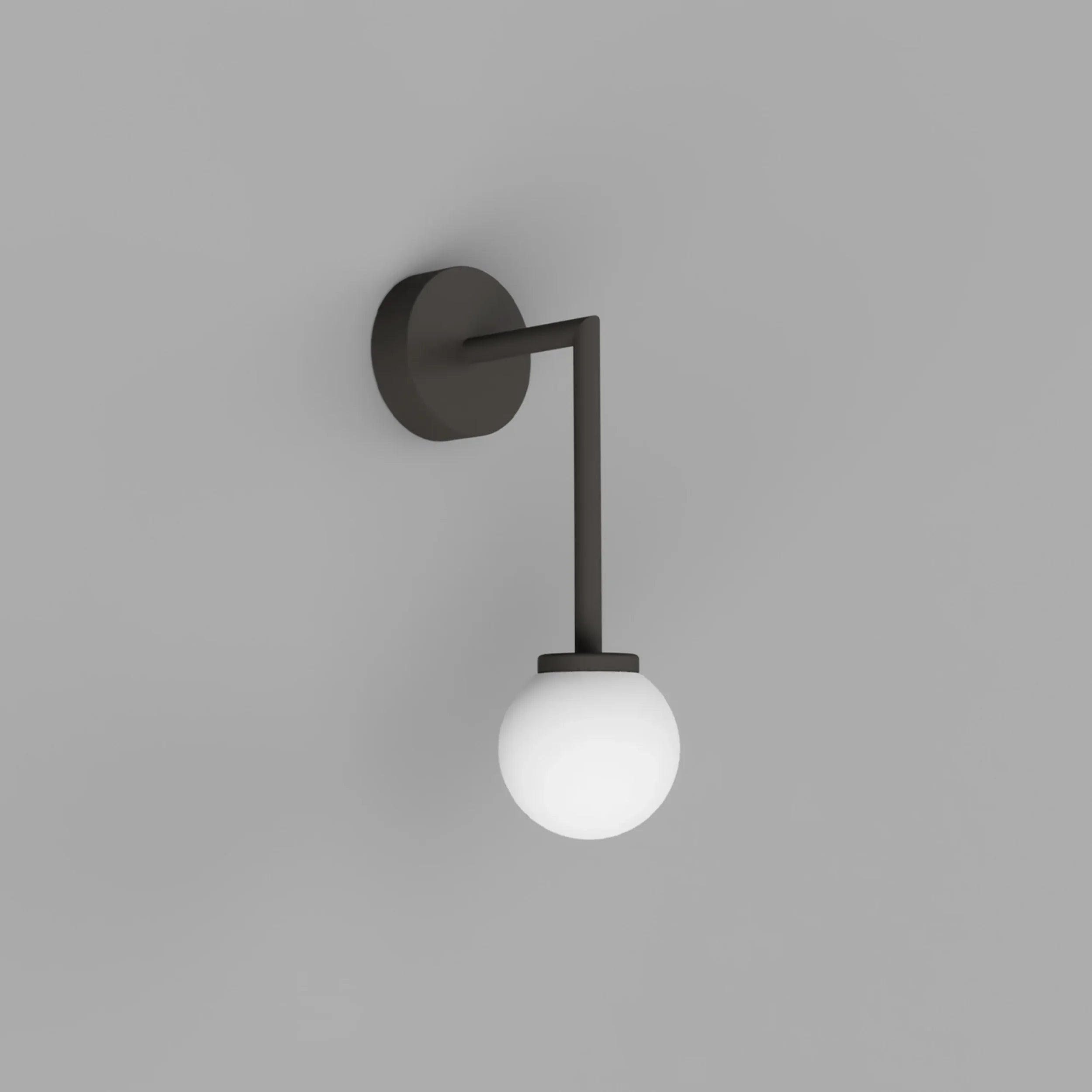 Buy Orb Long Arm Wall Light Small - Dark Bronze by Lighting Republic ...