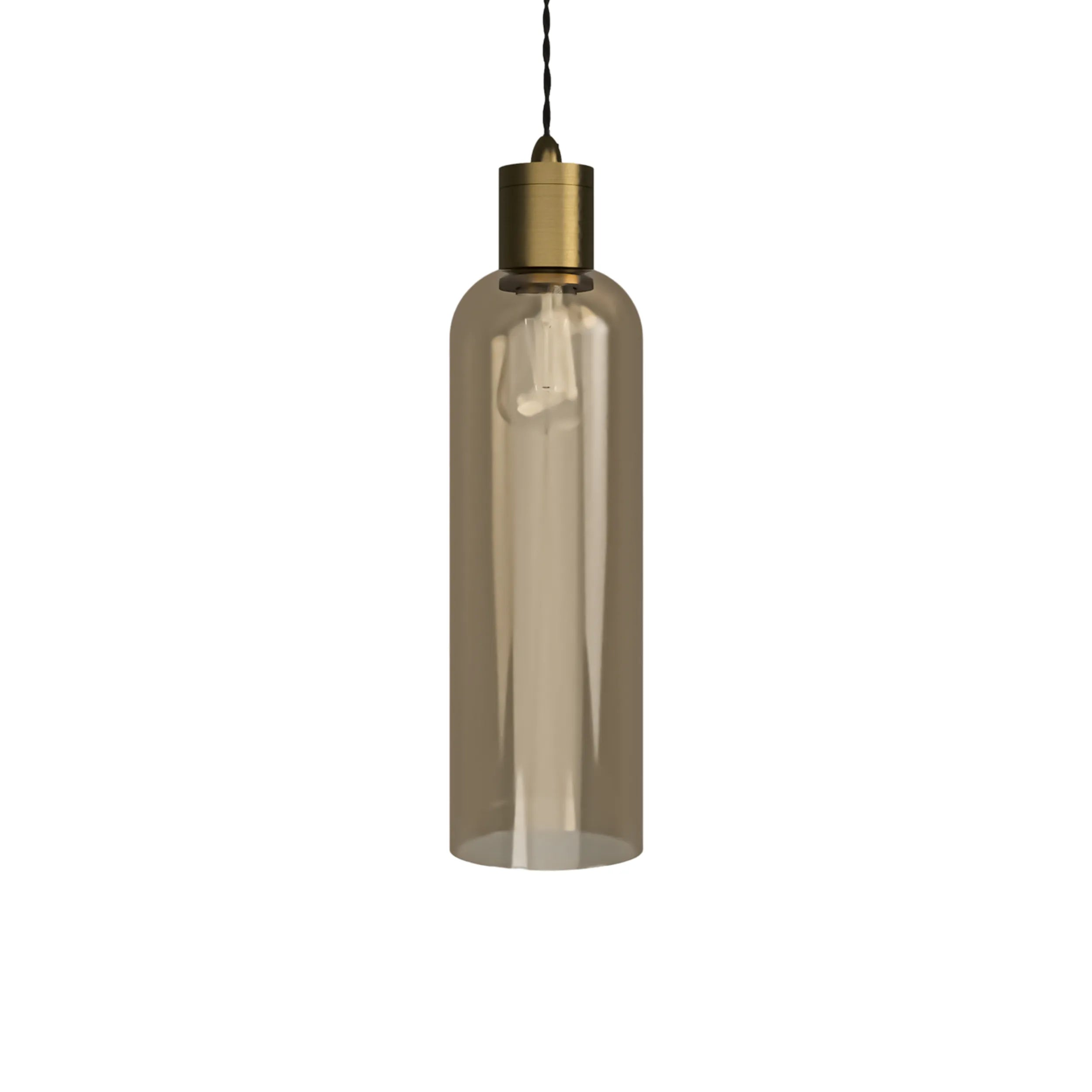 Buy Parlour Elong Pendant Light - Brass/Amber by Lighting Republic ...