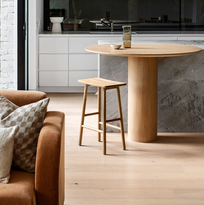 Buy Loft Bar Stool 65cm - Oak by RJ Living online - RJ Living