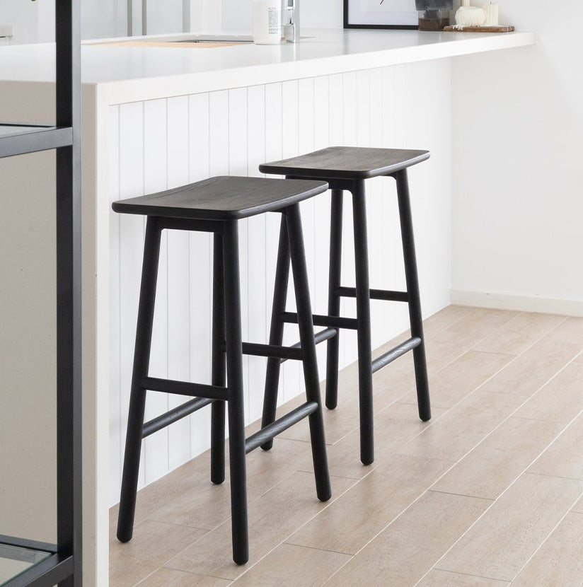 Buy Loft Bar Stool 65cm - Oak by RJ Living online - RJ Living