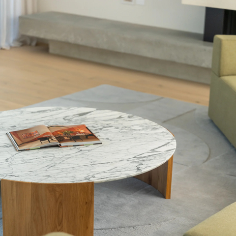 Buy Orla Round Coffee Table 130cm - Oak by Ode Design online - RJ Living