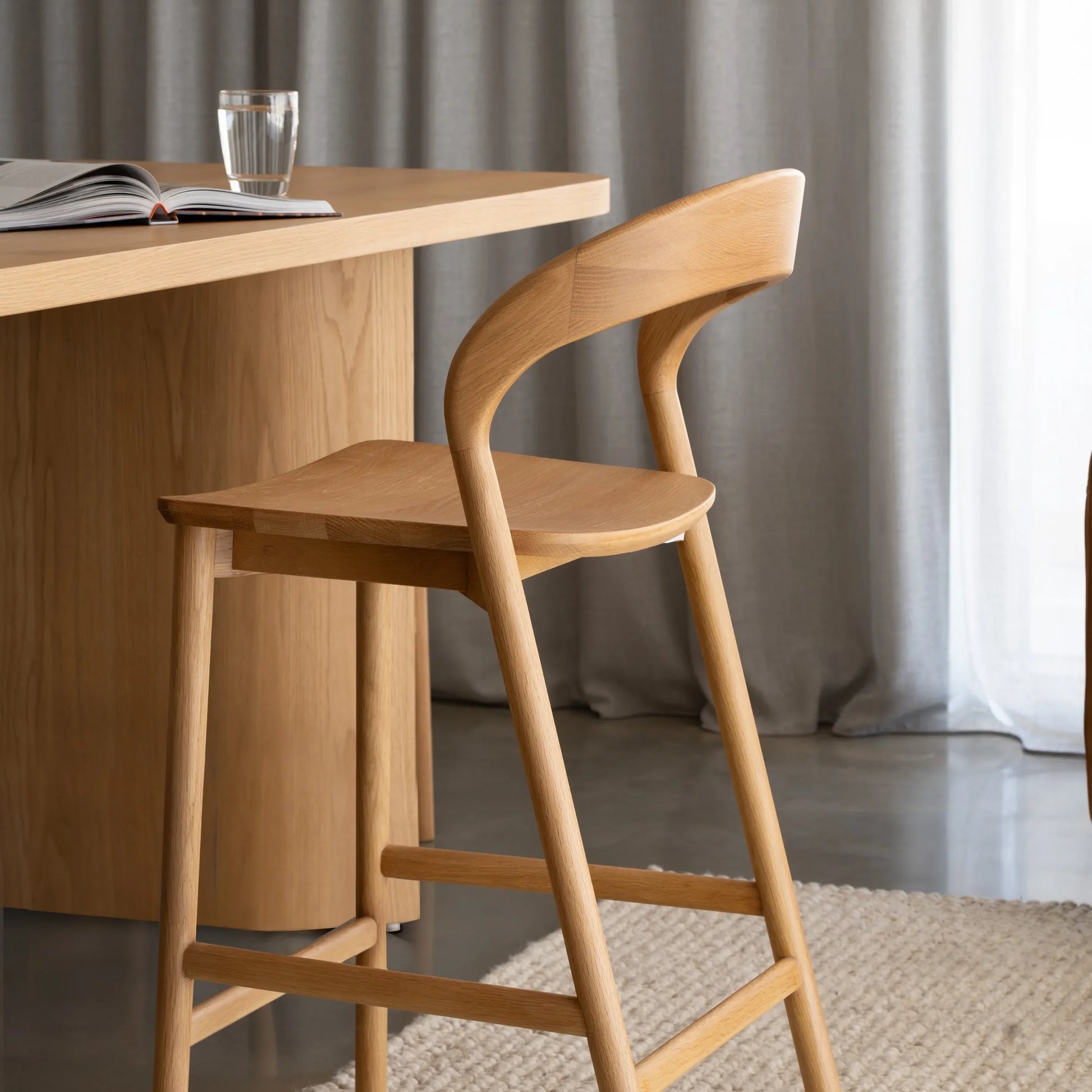 Buy Tempo Bar Stool - Oak by Ode Design online - RJ Living