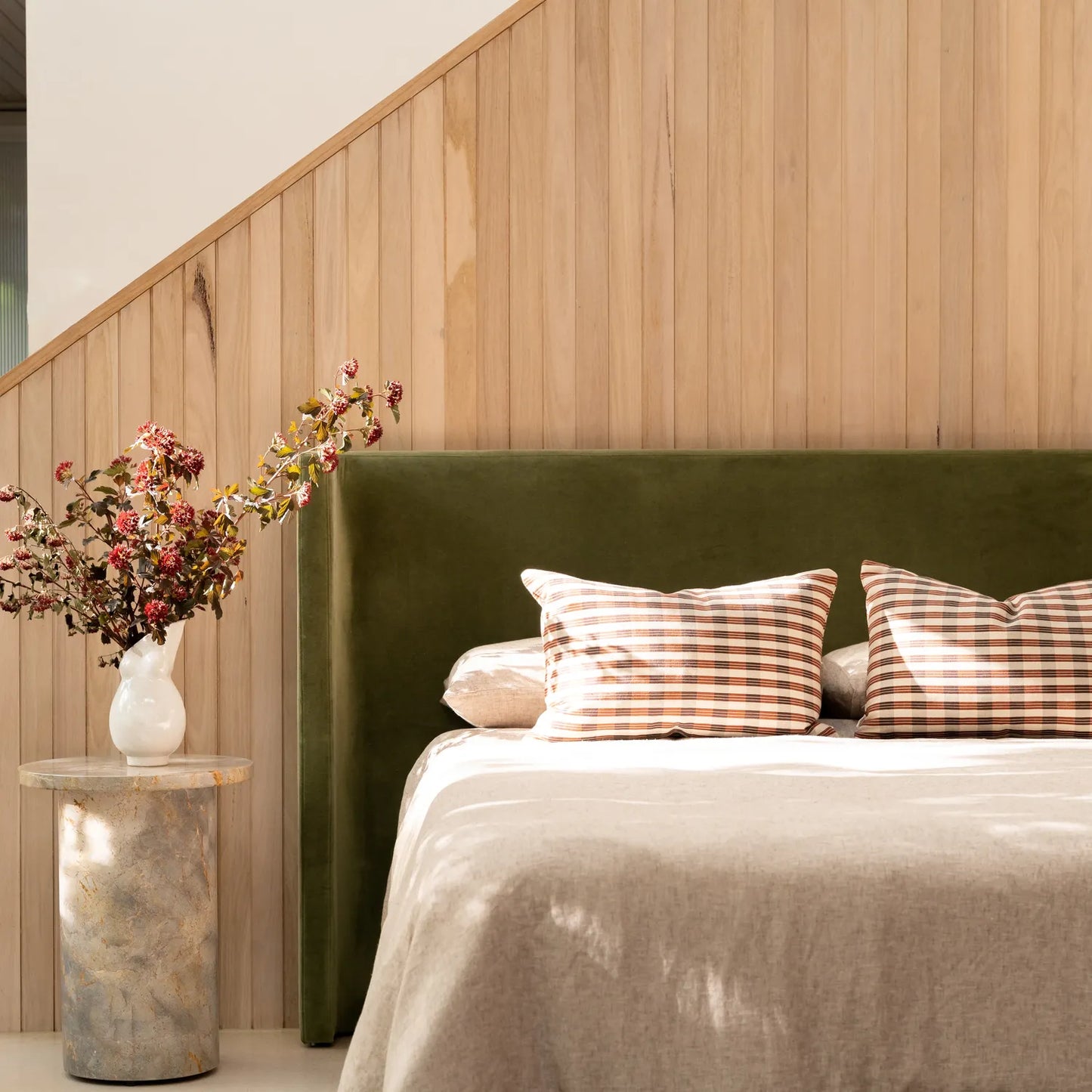 Buy Curve Marble Side Table - Earth Marble by RJ Living online - RJ Living