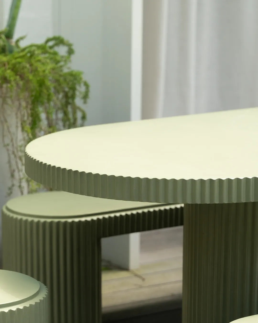 Buy Nova Outdoor Dining Table 240cm - Green Concrete by RJ Living ...