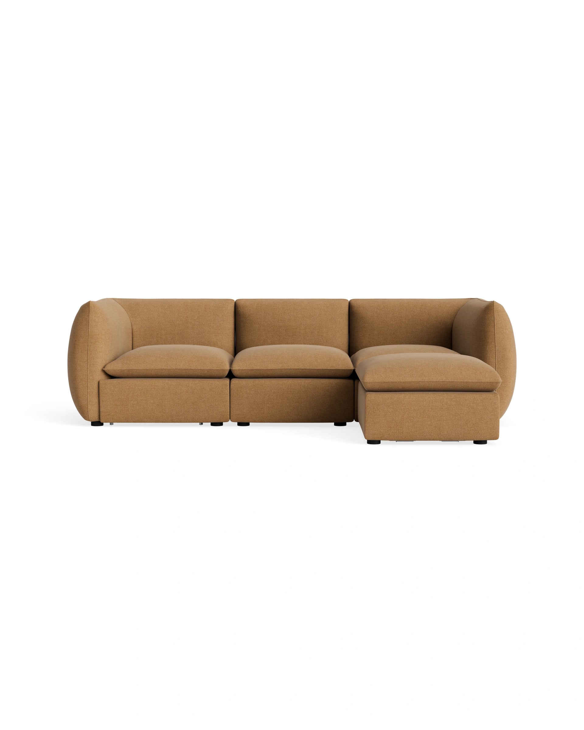 Buy Muro 4 Seater Chaise Sofa - Fossil Fawn by RJ Living online - RJ Living