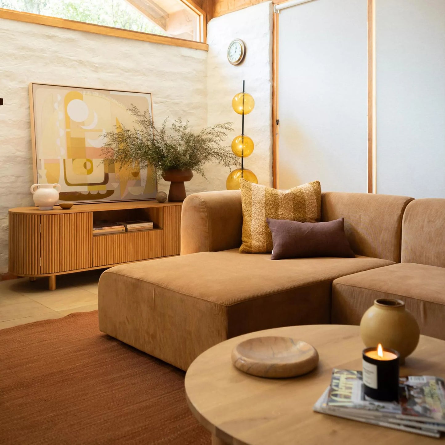 Buy Berg 3 Seater LHF Chaise Sofa - Copenhagen Forest by RJ Living ...