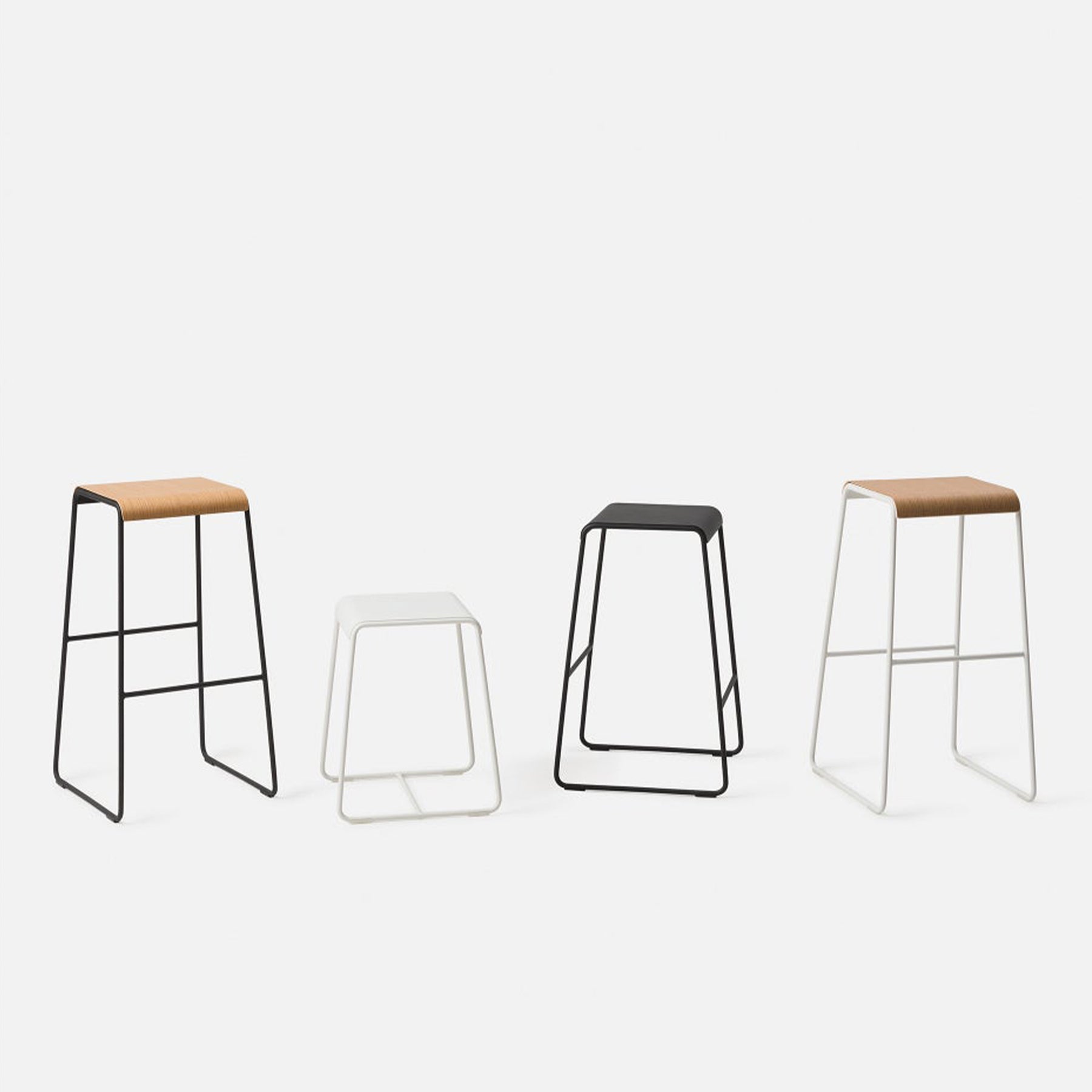 Buy S2 Stool 72.5cm - Black/Oak by Citta online - RJ Living