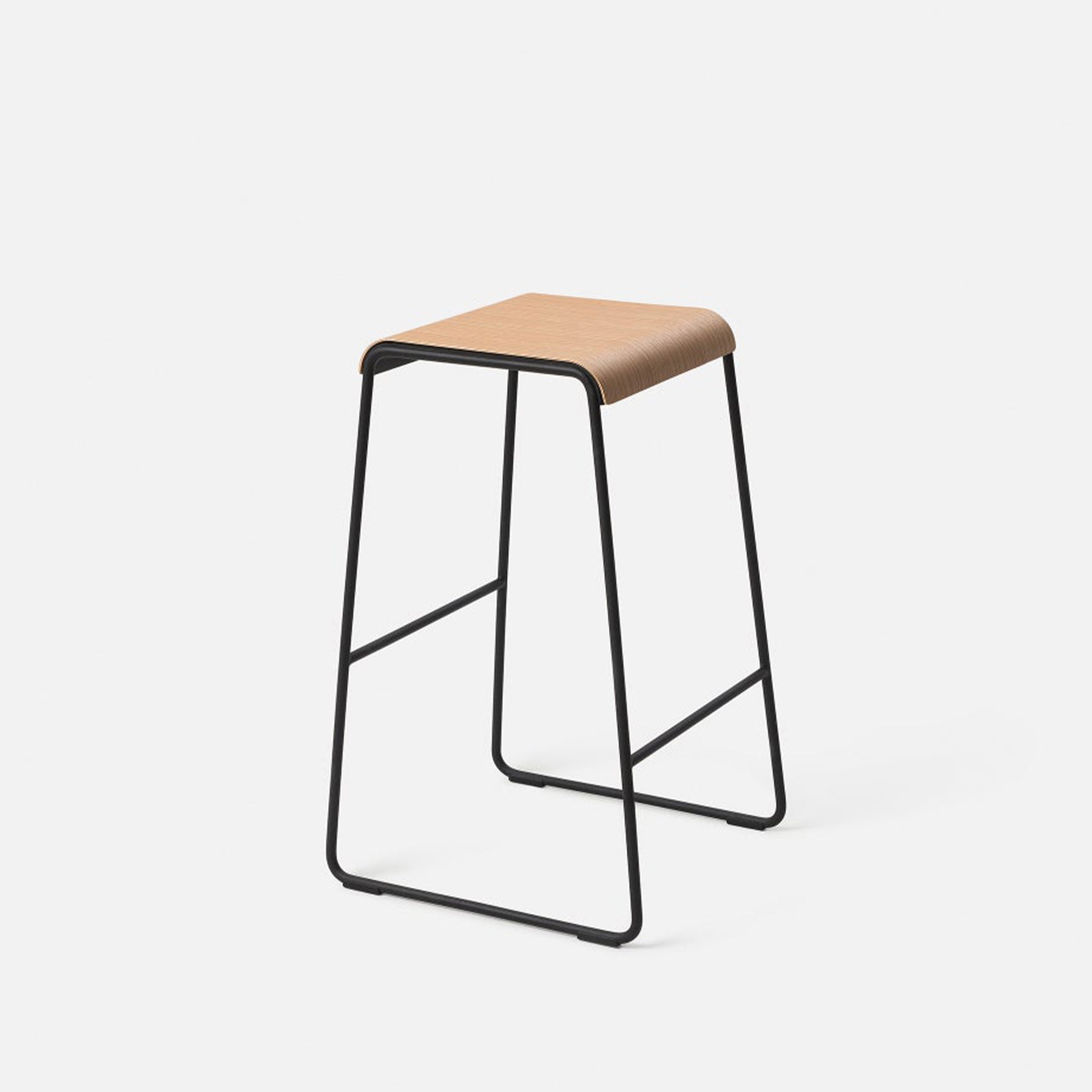 Buy S2 Stool 64.5cm - Black/Oak by Citta online - RJ Living