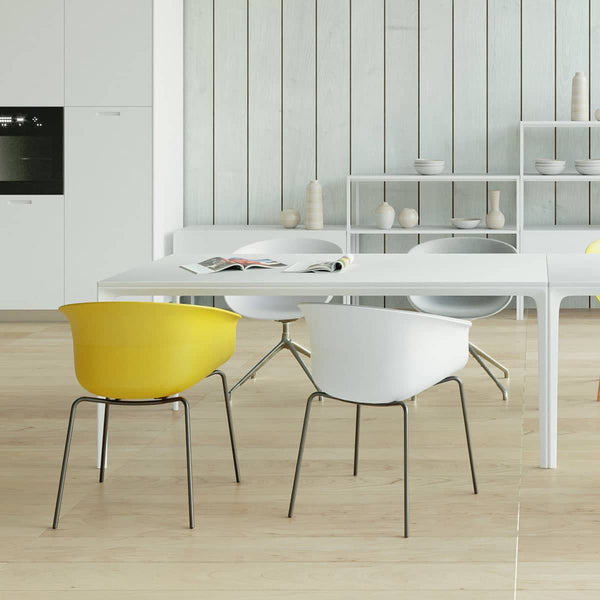 Buy Queen Dining Chair - White / Black by Grado online - RJ Living