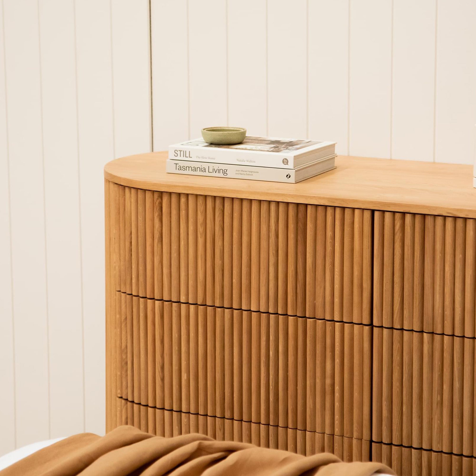 Buy Ripple 6 Drawer Chest - Oak by RJ Living online - RJ Living
