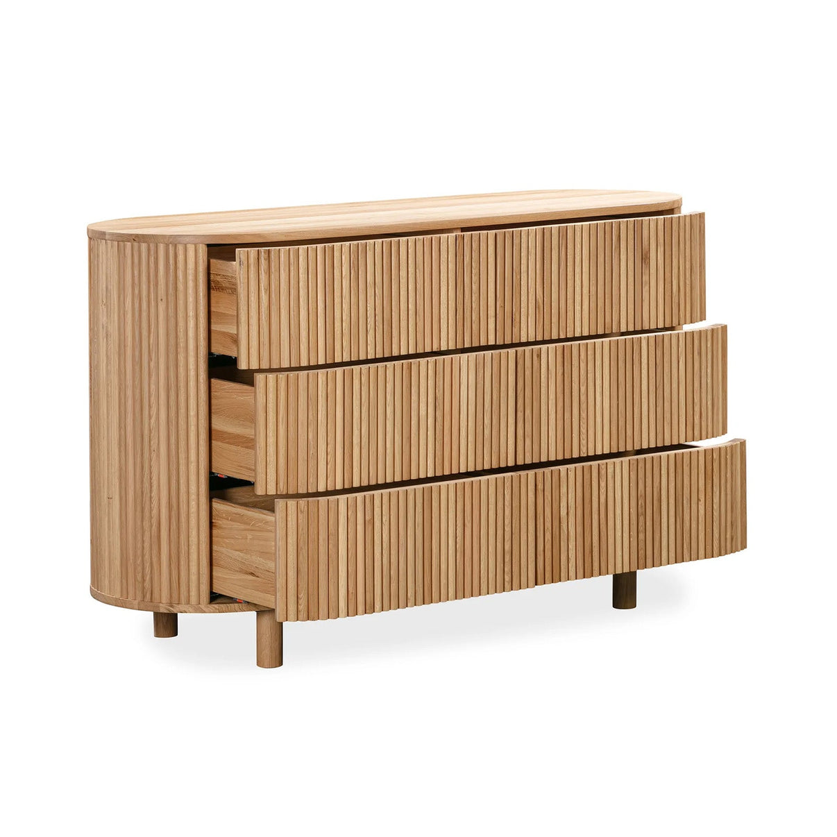 Buy Ripple 6 Drawer Chest - Oak by RJ Living online - RJ Living