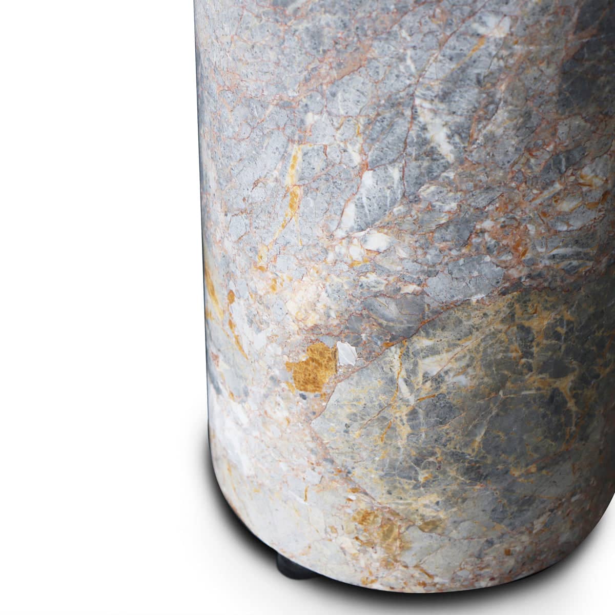 Buy Curve Marble Side Table - Earth Marble by RJ Living online - RJ Living