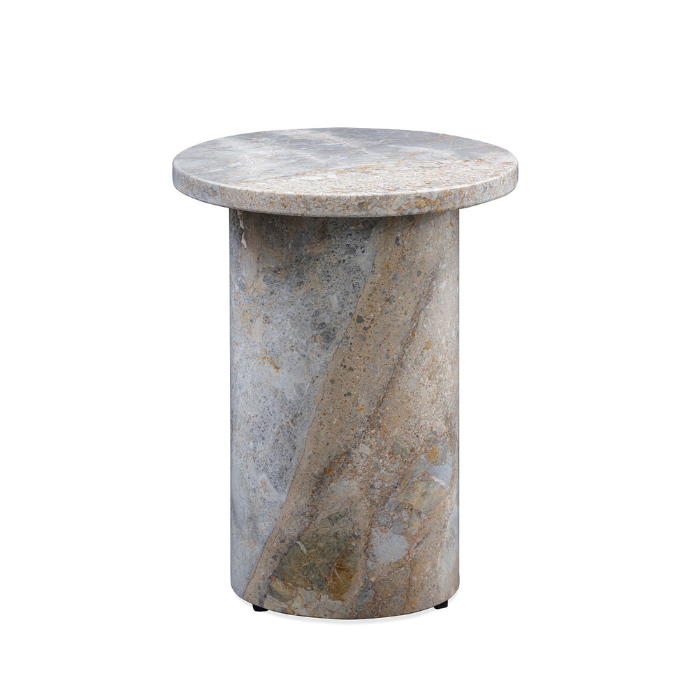 Buy Curve Marble Side Table - Earth Marble by RJ Living online - RJ Living