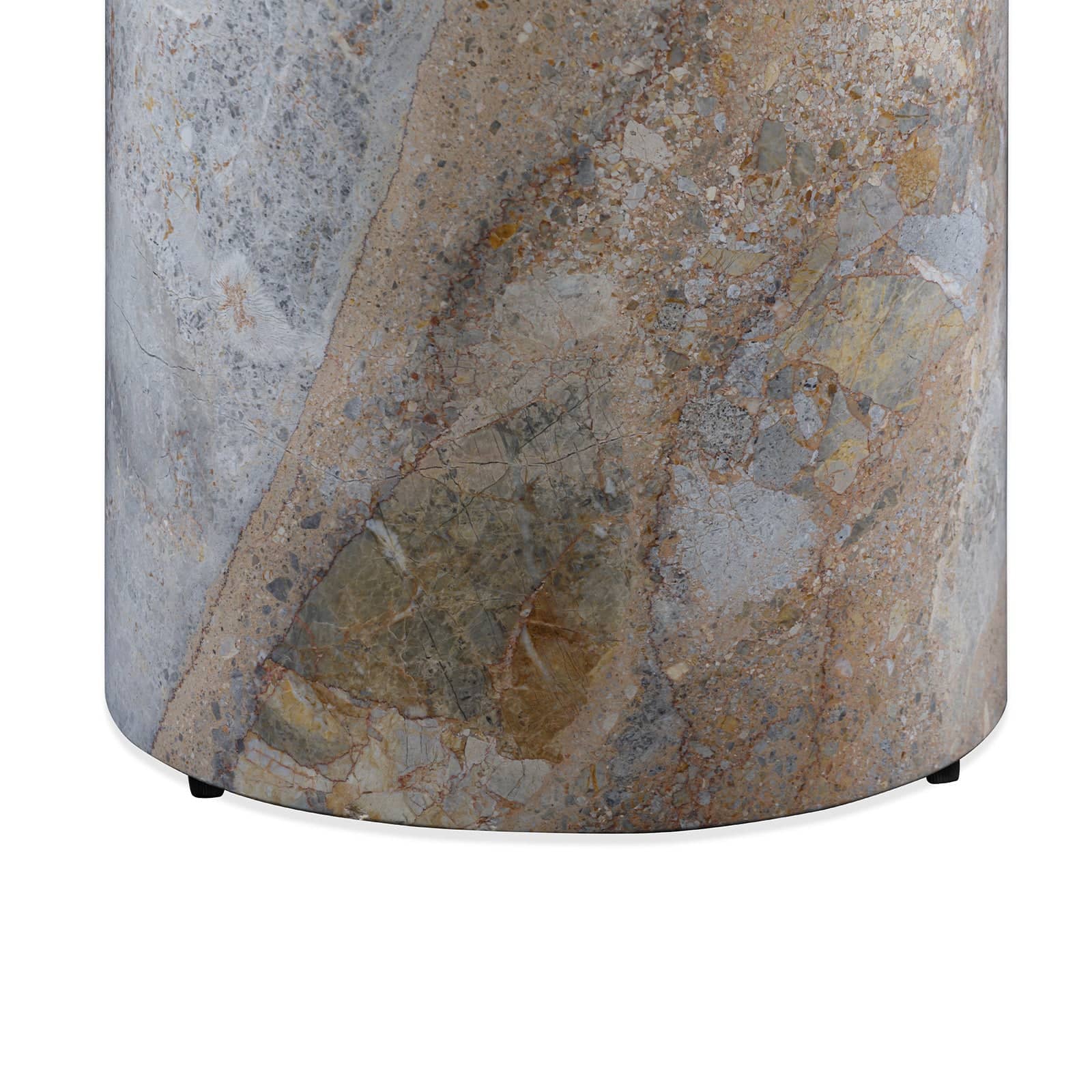 Buy Curve Marble Side Table - Earth Marble by RJ Living online - RJ Living